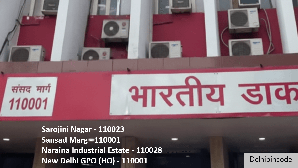 Delhi Pin Code - Delhi ka Pin code - Delhi Pin Code